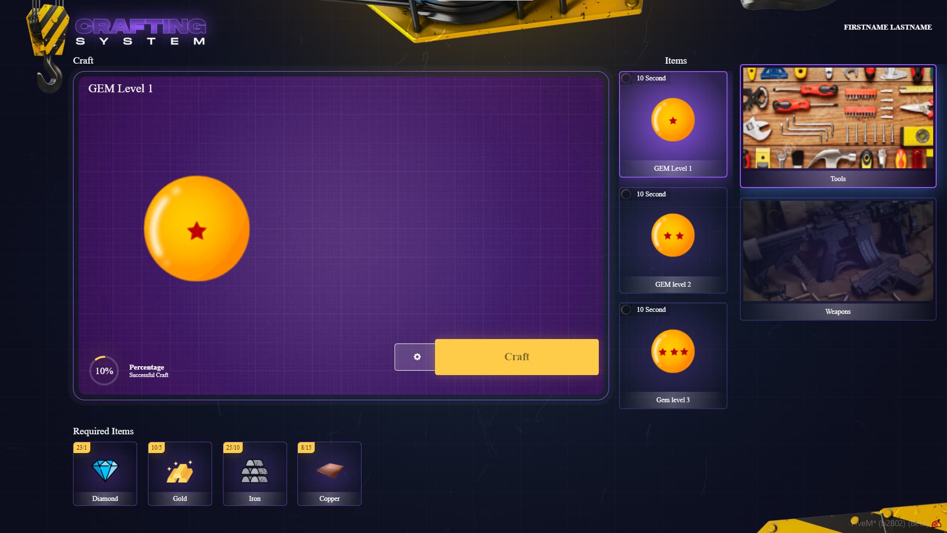 [PAID] [QB/ESX] Advanced crafting system - FiveM Releases - Cfx.re ...