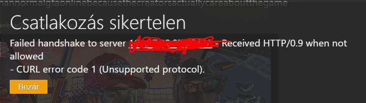 CURL error code 1 - FiveM Client Support - Cfx.re Community