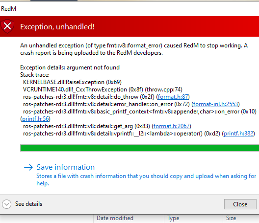 New Update today july 21st now NEW error how to fix? - RedM Client ...