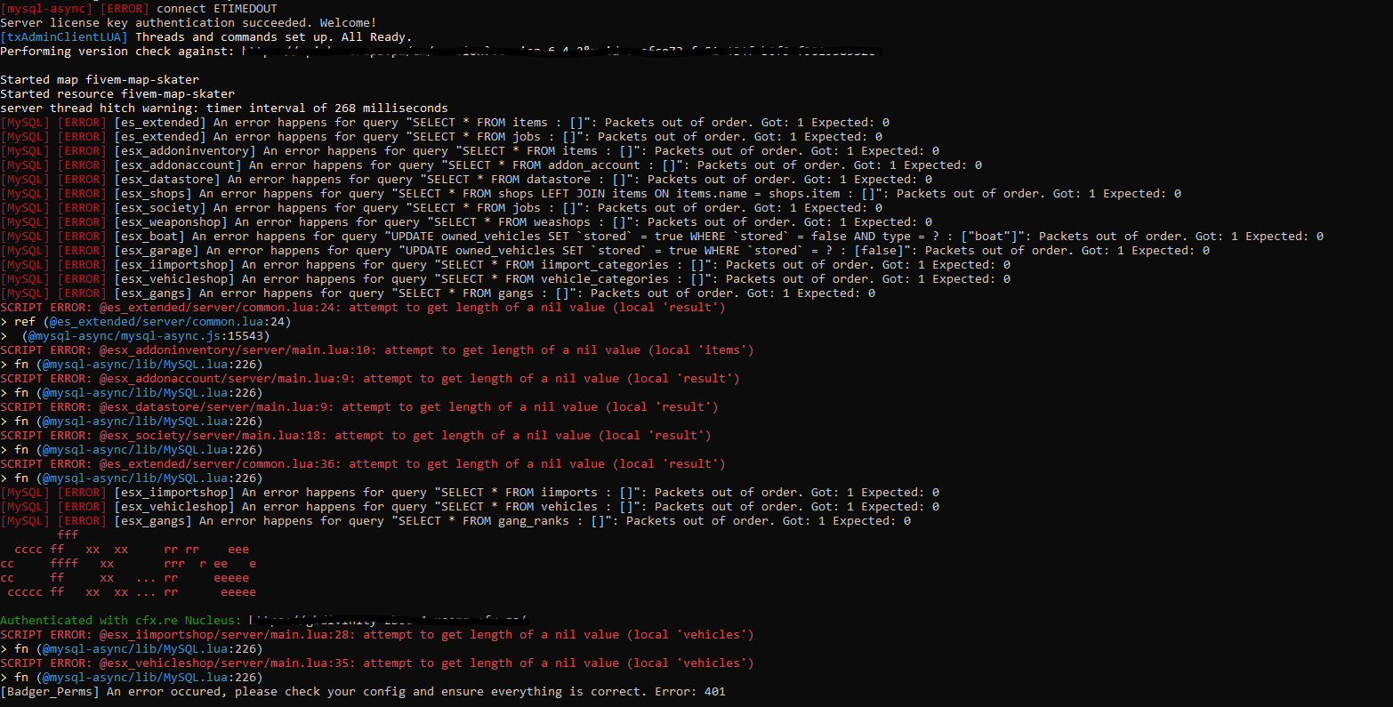 Mysql-async errors - Server Discussion - Cfx.re Community