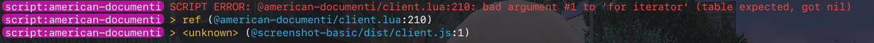 I Need Help Bad Argument 1 To ‘for Iterator Table Expected Got Nil Resource Support