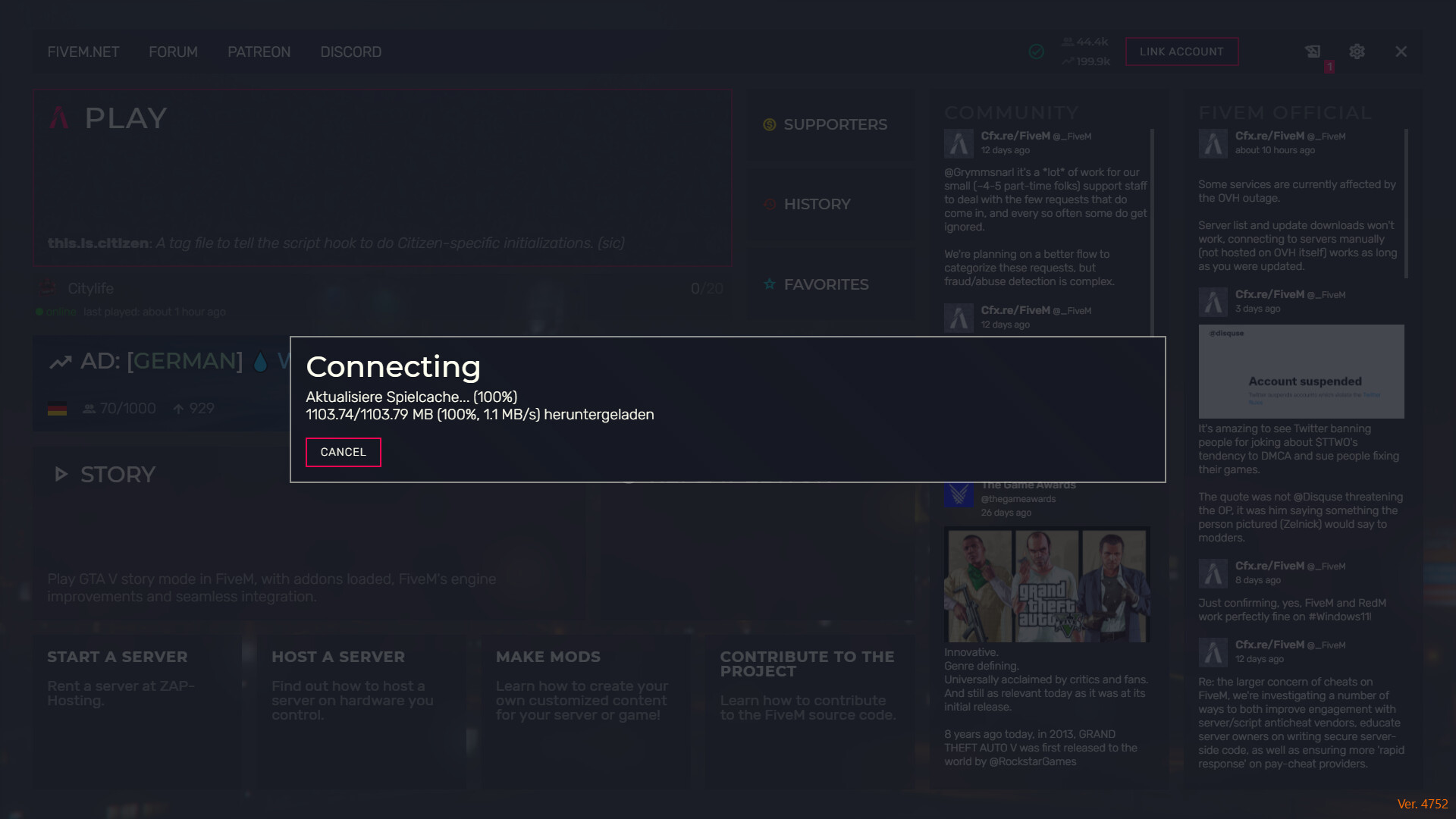 Hilfe fivem - FiveM Client Support - Cfx.re Community