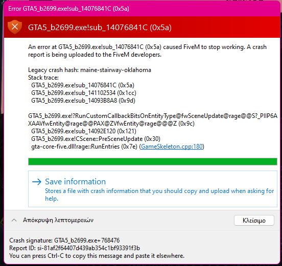 Can't Figure out main cause of the crash - Server Discussion - Cfx.re ...