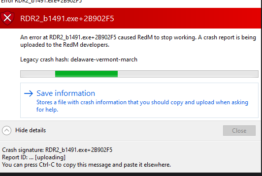 Keep Crashing - RedM Client Support - Cfx.re Community