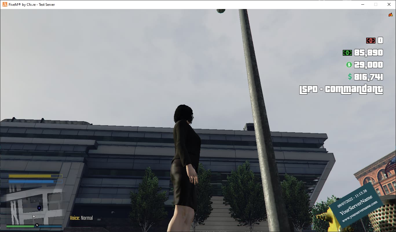 [Standalone][Free] No Effort Server Name UI with live date and time ...