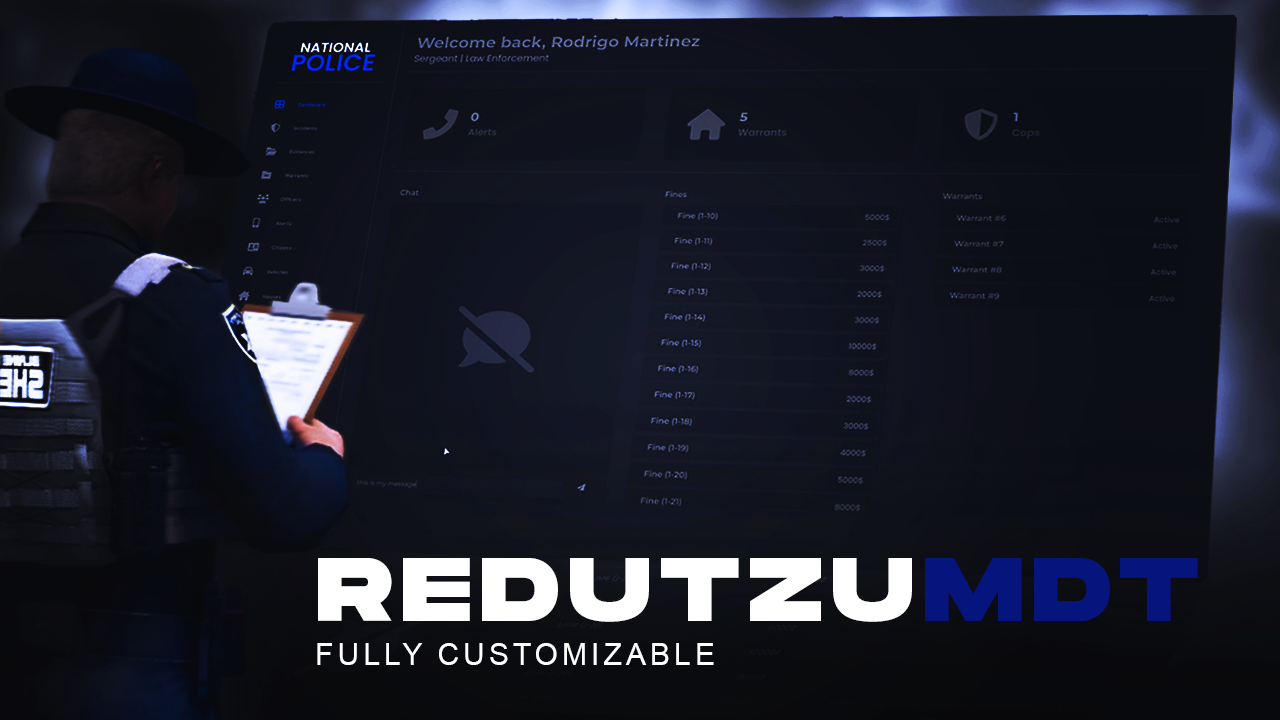 [QB] [ESX] [Standalone] Redutzu-MDT - FiveM Releases - Cfx.re Community