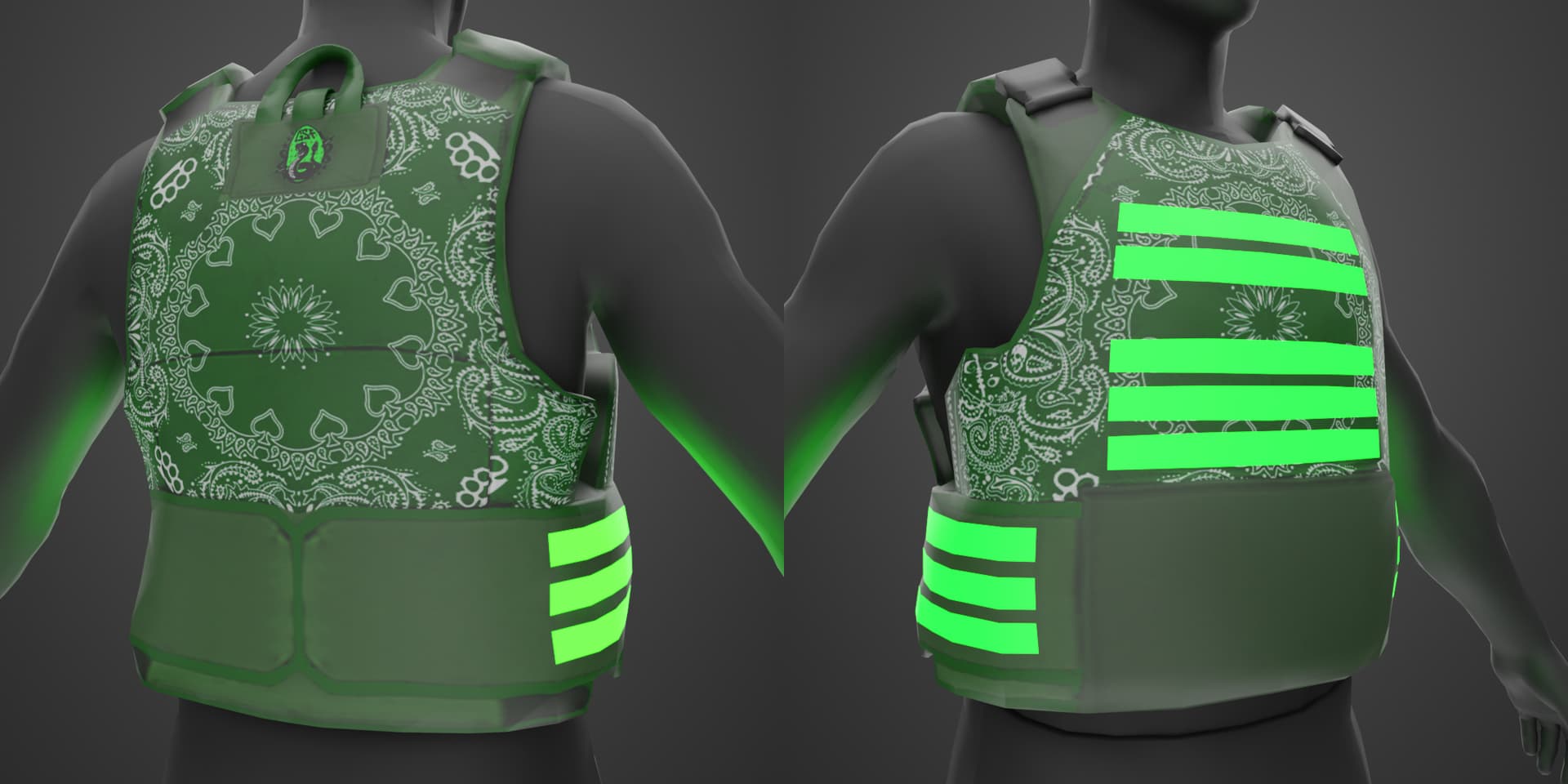 Emissive/No Glow Gang Vests (All Lore Gangs, FiveM Ready) - FiveM ...