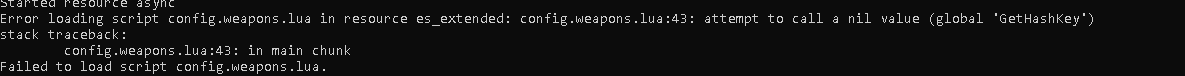 Need help with the es_extended - ES/ESX - Cfx.re Community