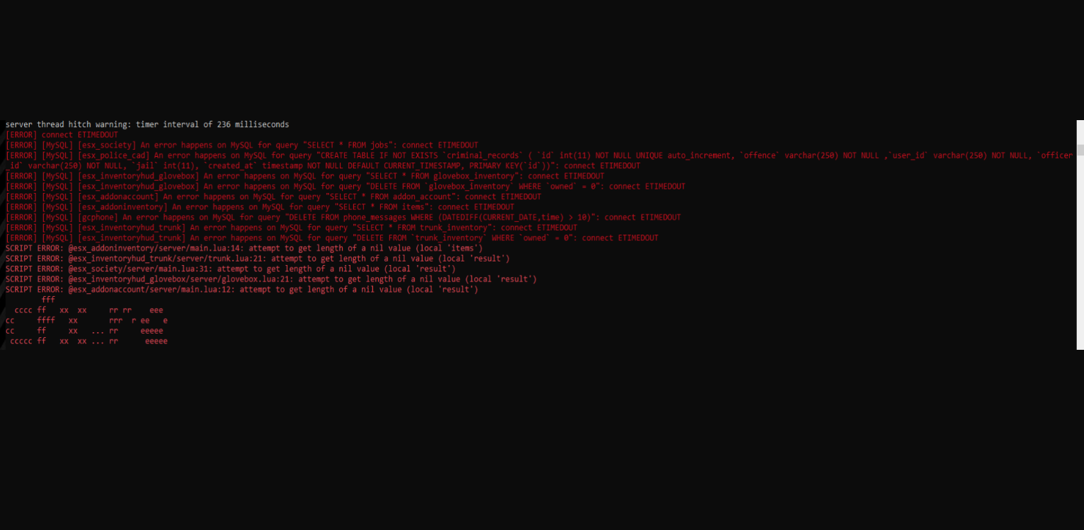 SQL error help - Server Discussion - Cfx.re Community