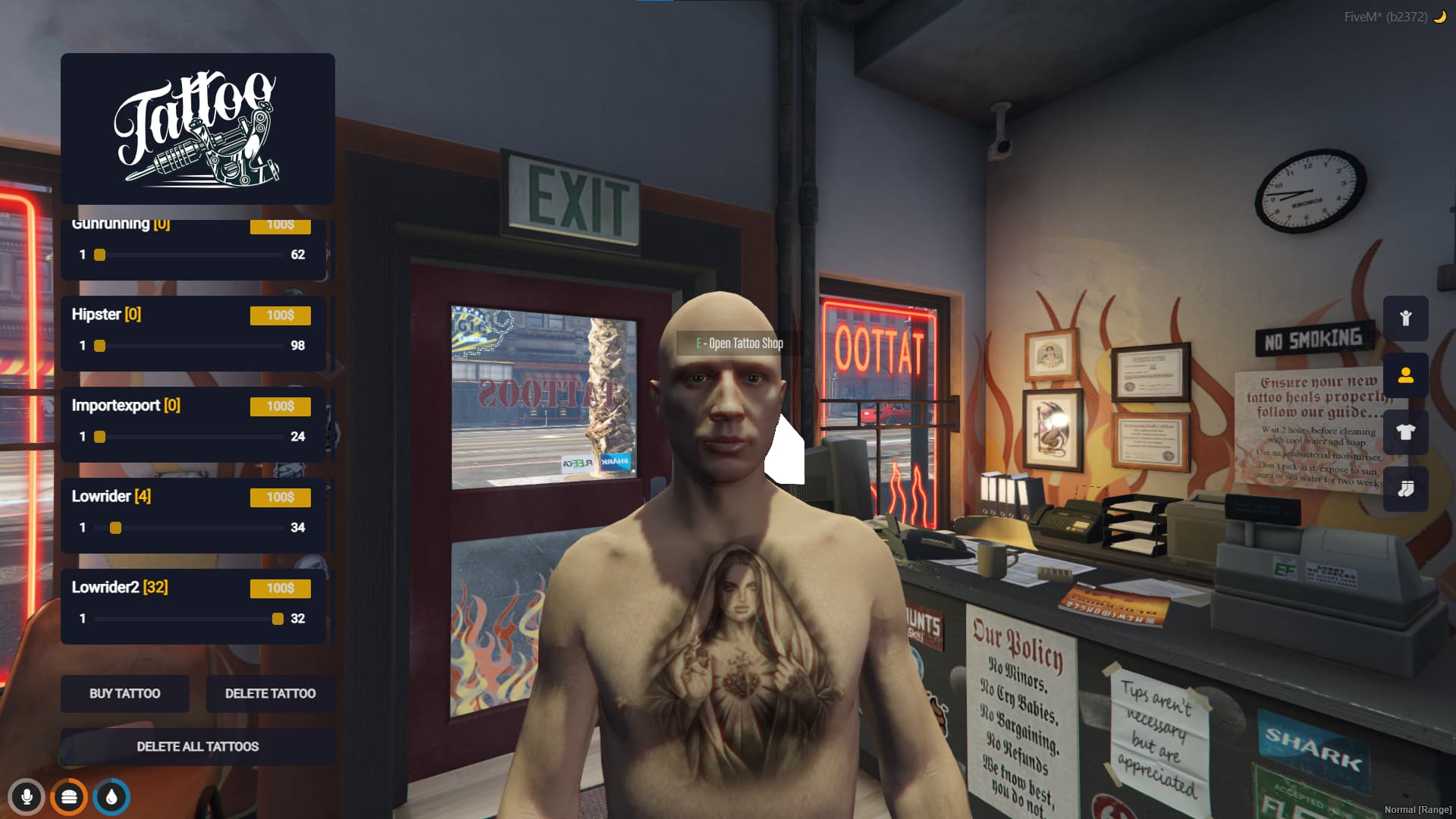 [QBCore] Tattoos Shop - Clean UI Design [RELEASE] - FiveM Releases - Cfx.re Community