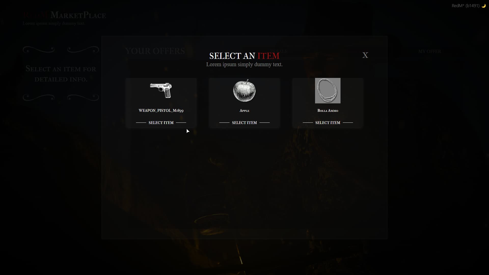 [STANDALONE] Marketplace Script (Player-to-player Market System) Code After S*x - RedM Releases ...