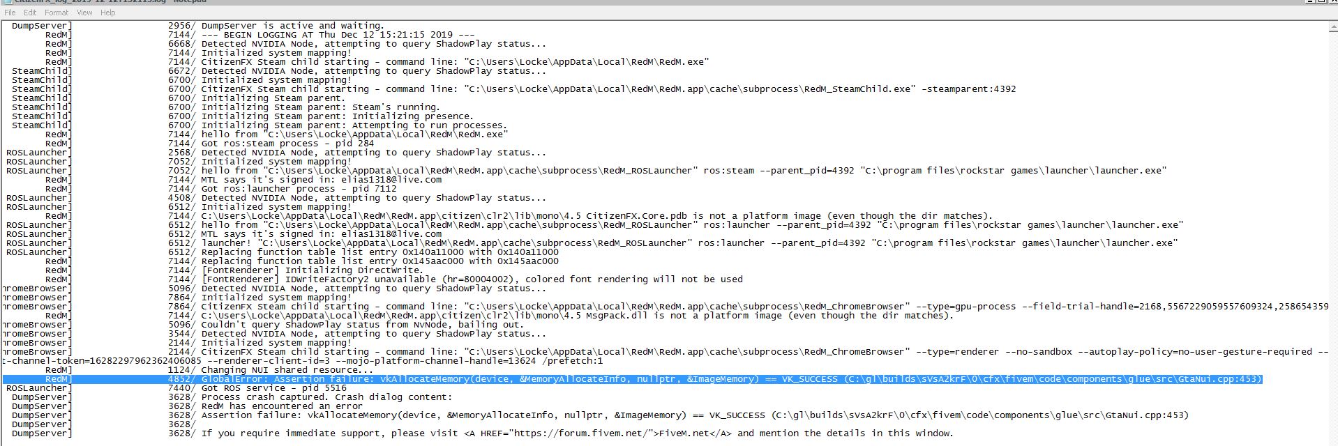 glue.dll error/crash on startup - RedM Client Support - Cfx.re Community