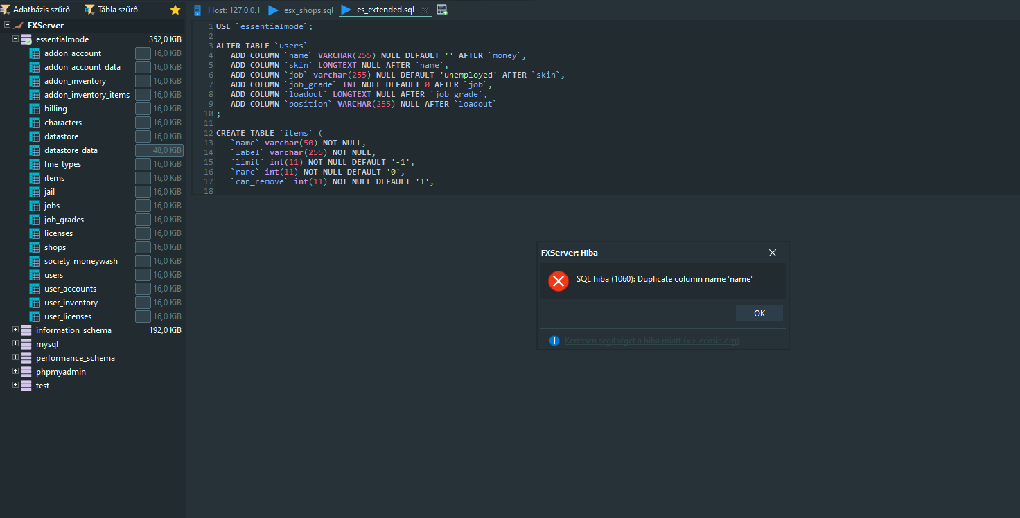 Can't find es_extended! - ES/ESX - Cfx.re Community