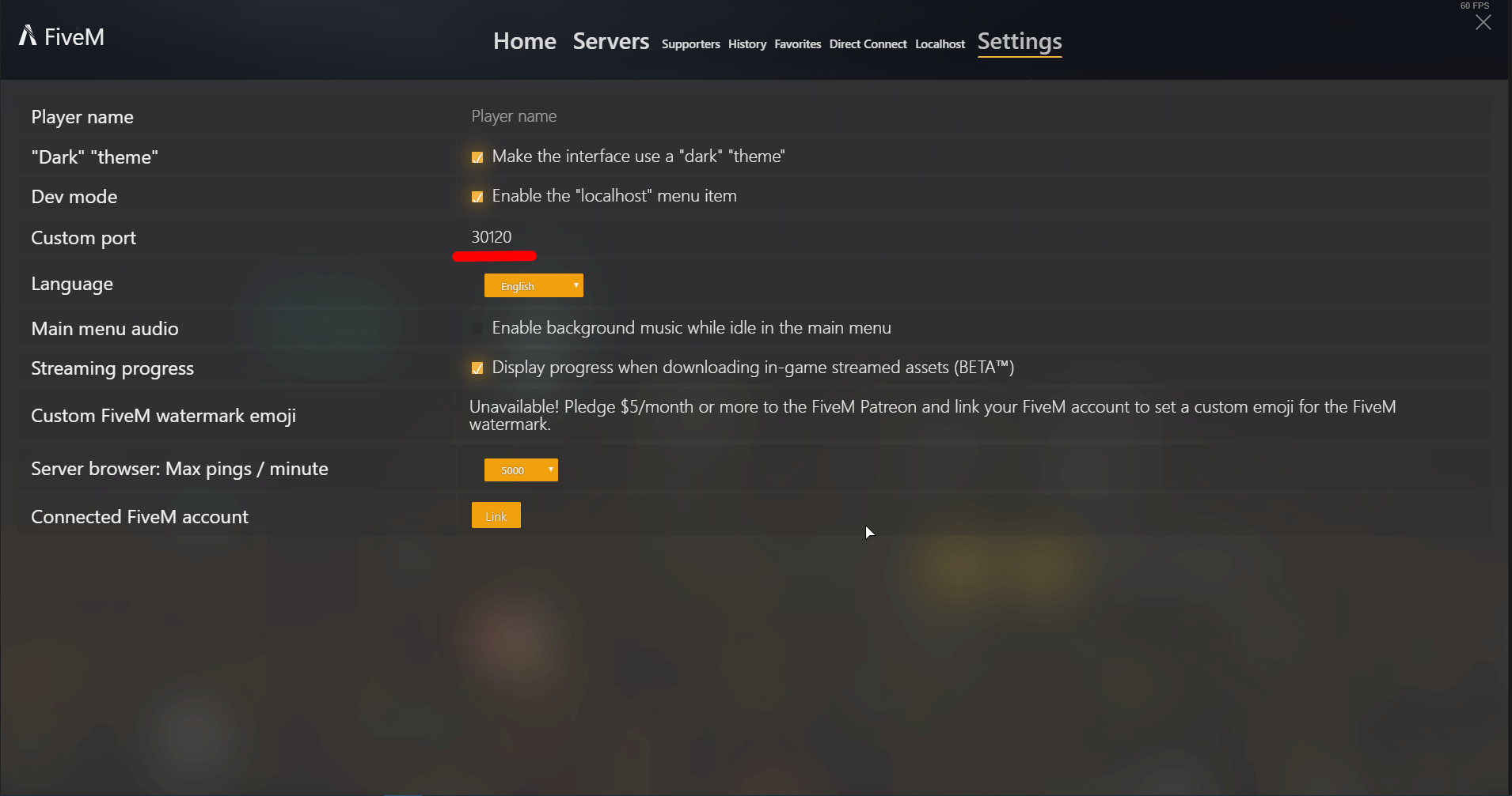 Failed handshake to server http://127.0.0.1/ - Failed to connect to 127.0.0.1 port 80 ...