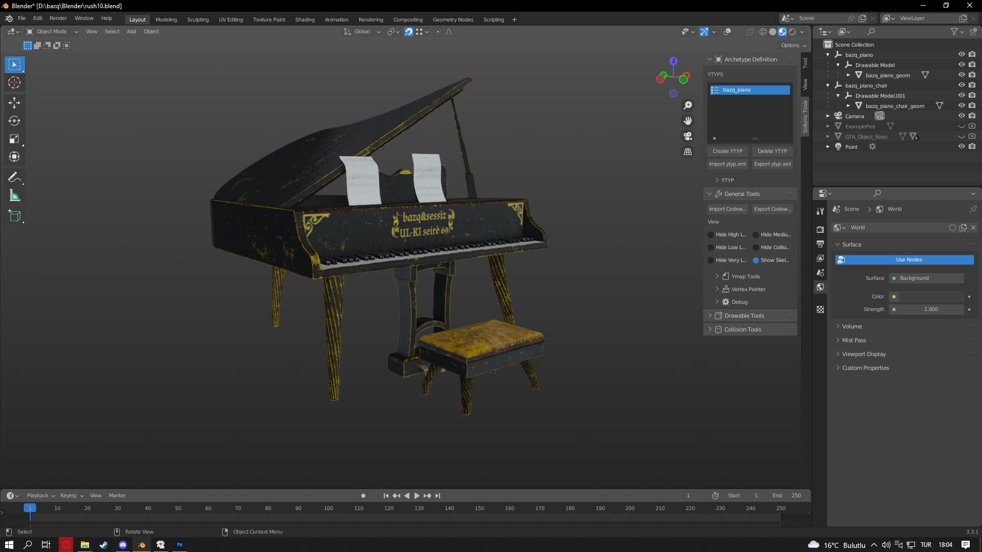 [Free] [Prop] Antique Piano [HQ,HD] - FiveM Releases - Cfx.re Community