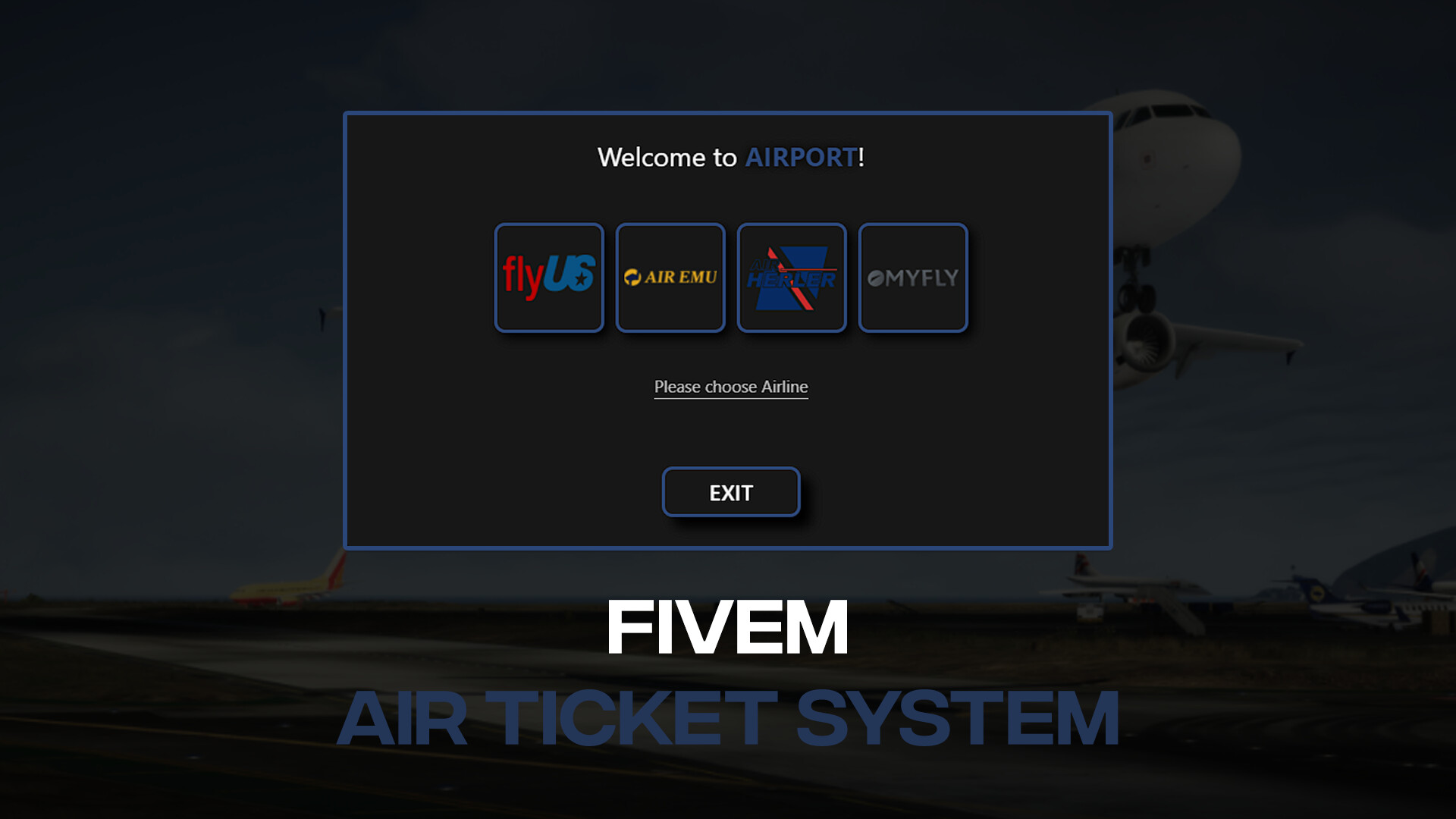 [ESX] [PAID] Air Ticket System - FiveM Releases - Cfx.re Community