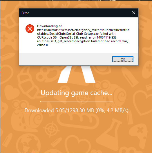 Error while installing Five M - FiveM Client Support - Cfx.re Community