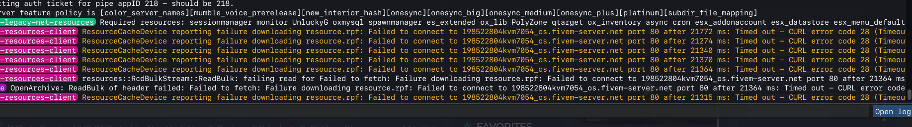 having issues connecting to a few servers - FiveM Client Support - Cfx ...