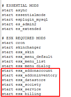 Esx_society & es_extended errors. Can't view employee list - ES/ESX ...