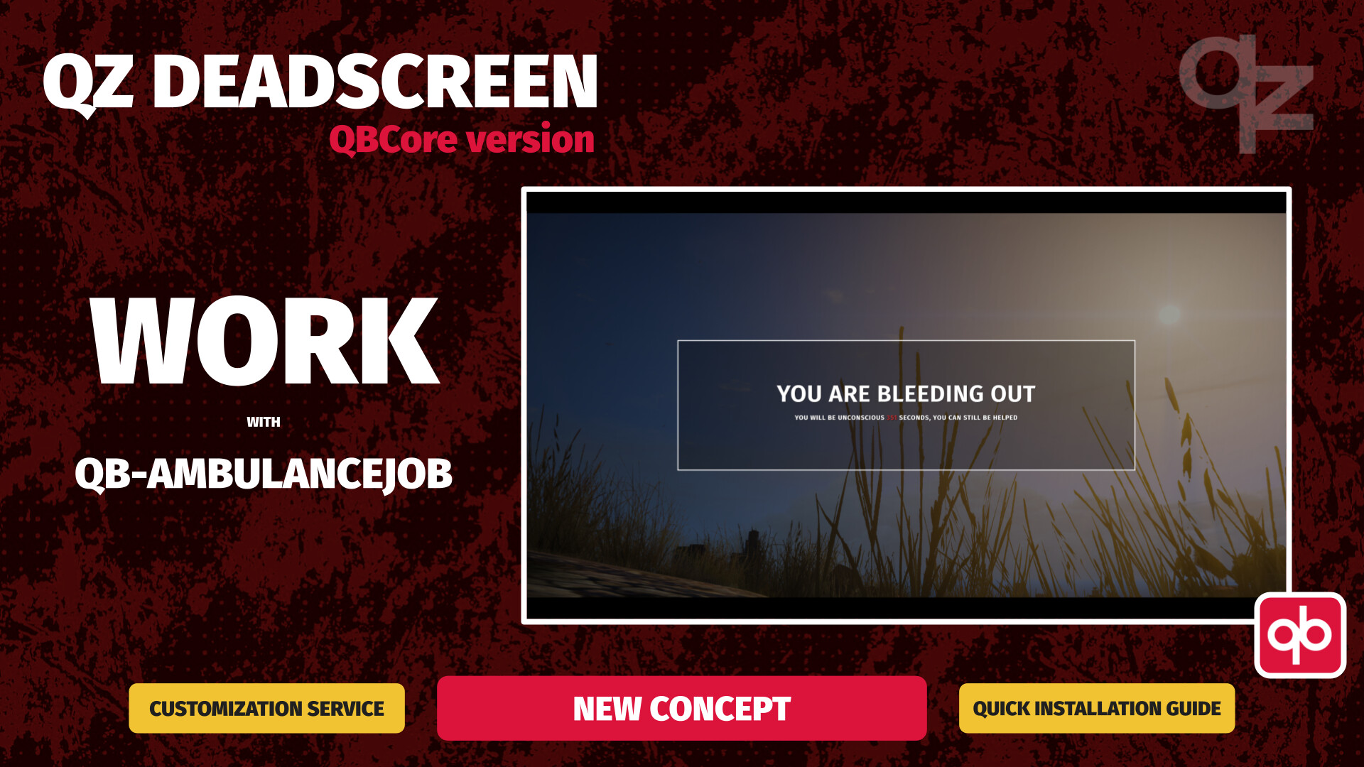 [PAID] Qz-deadscreen | QBCore - FiveM Releases - Cfx.re Community