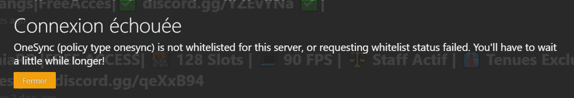 Onesync Issue - Server Discussion - Cfx.re Community