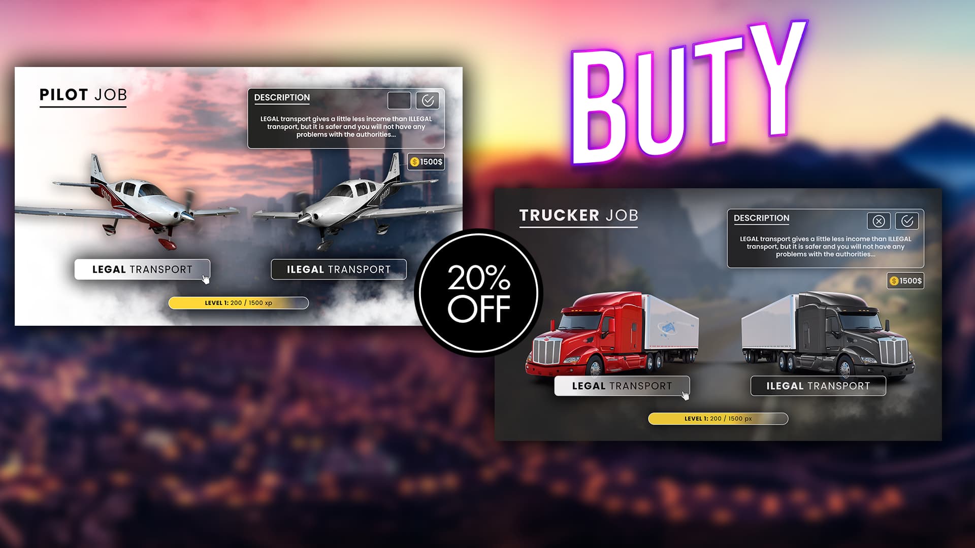 [PAID] 2 Advanced Jobs | Level System - FiveM Releases - Cfx.re Community