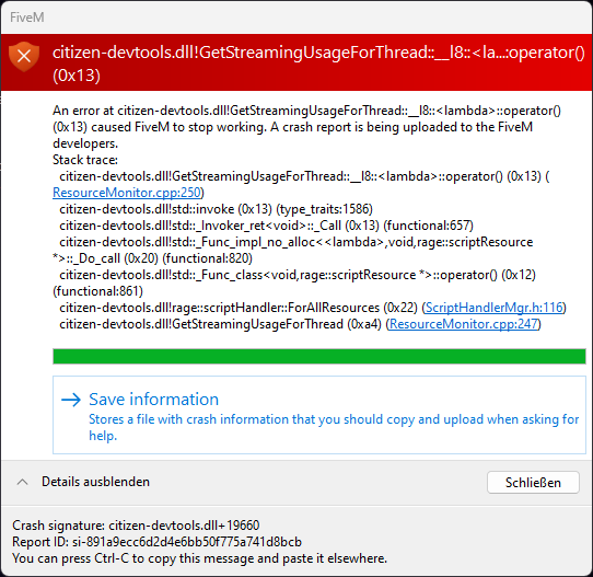 Help at Game Crash - Discussion - Cfx.re Community