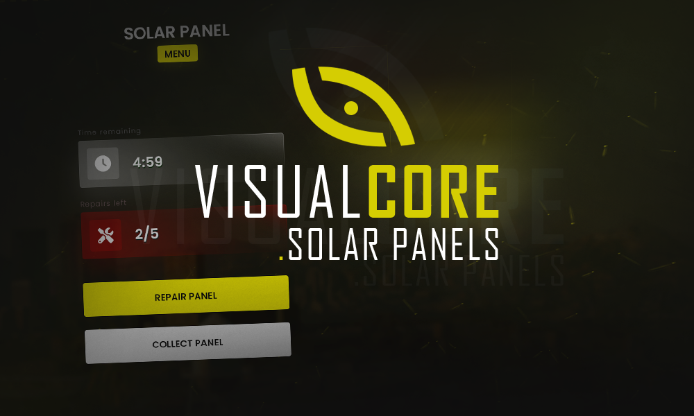 [PAID] [ESX/QBCore] Visual Core Solar Panels (Source Code) - FiveM Releases - Cfx.re Community