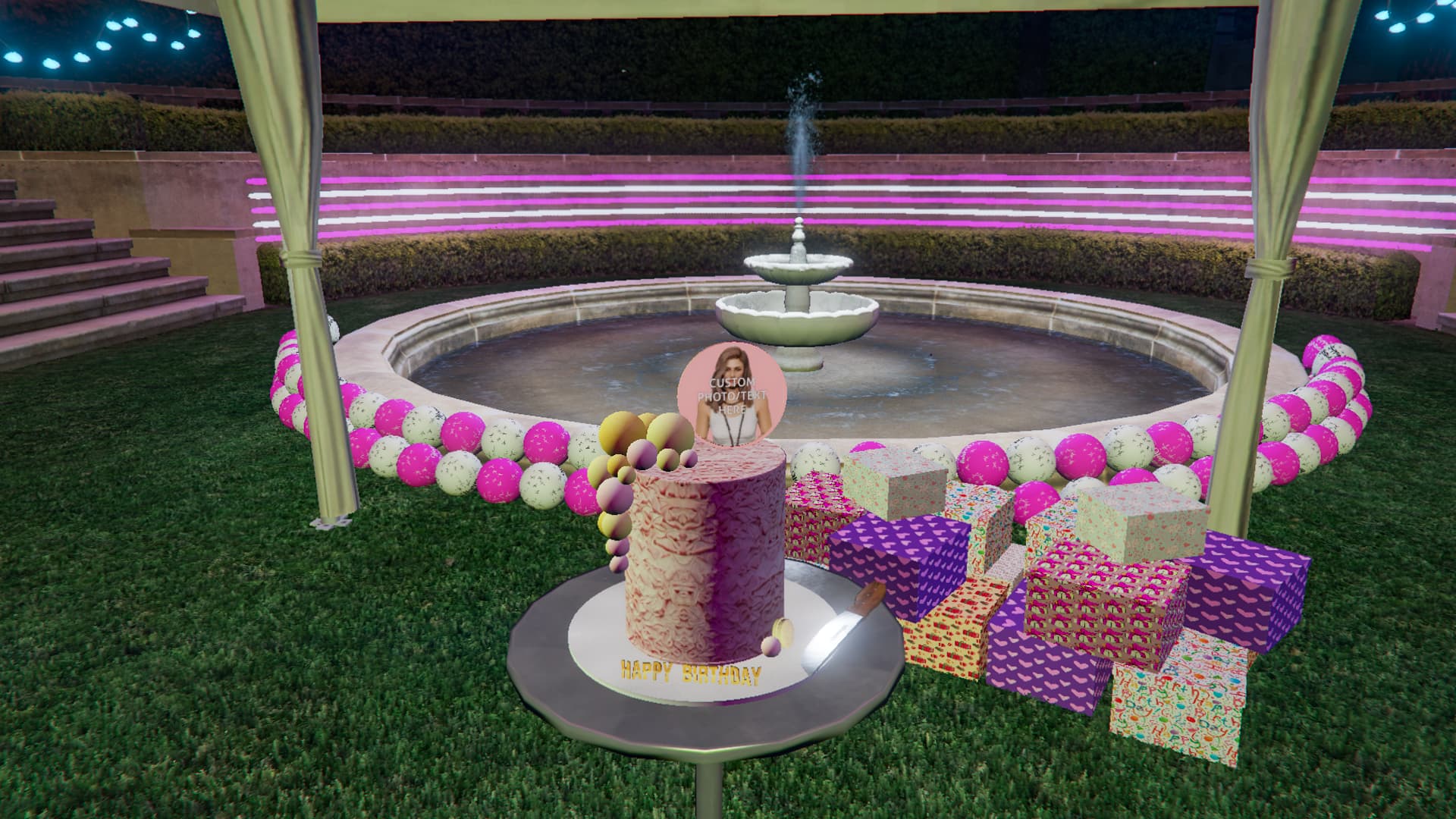 [PAID] [Standalone] CB Birthday Party | Neon | Custom Birthday Cake ...