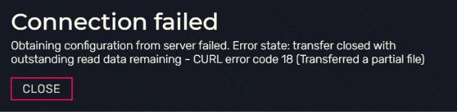 Unknown Error: CURL Error Code 18 - FiveM Client Support - Cfx.re Community