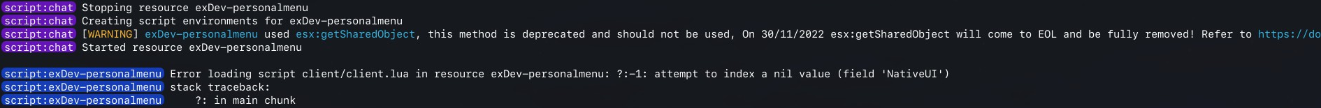 [PAID] exDev-Personalmenu [ESX only] - FiveM Releases - Cfx.re Community