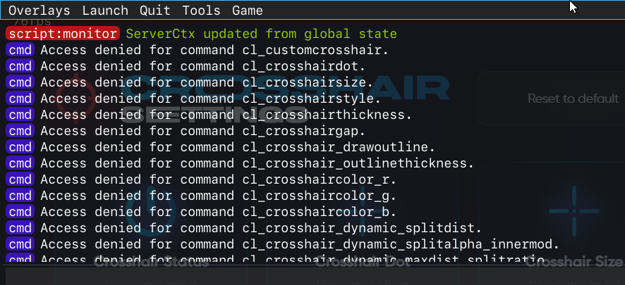 Give a resource permissions to execute crosshair-commands - Discussion - Cfx.re Community