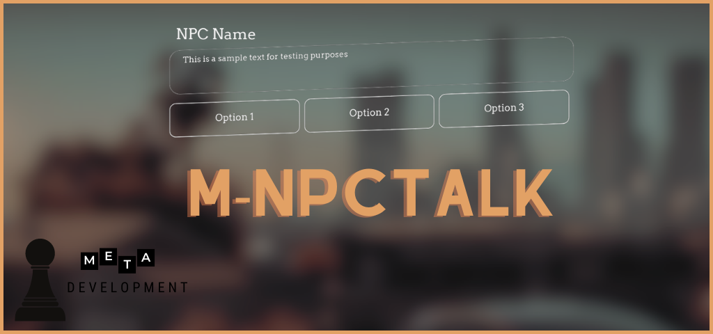 [PAID] [Standalone] M-NpcTalk - FiveM Releases - Cfx.re Community