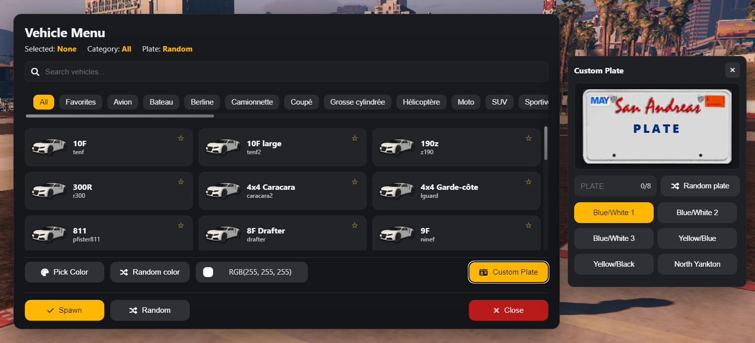 Advanced Vehicle Menu - FiveM Releases - Cfx.re Community