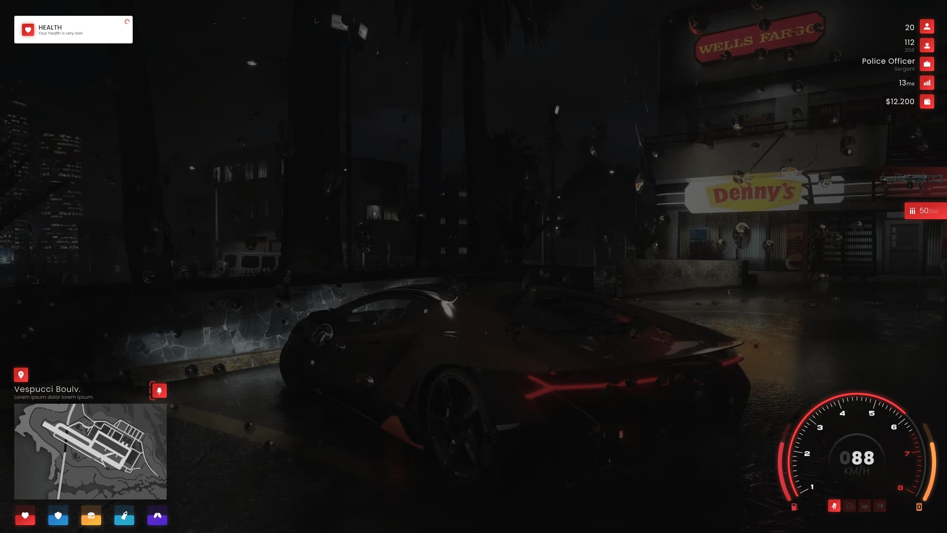 FiveM Hud System | Simple, Modern & Colorful Design - FiveM Releases ...