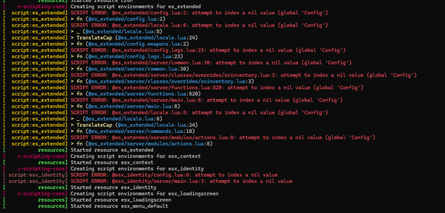 Error Es_estend - ES/ESX - Cfx.re Community