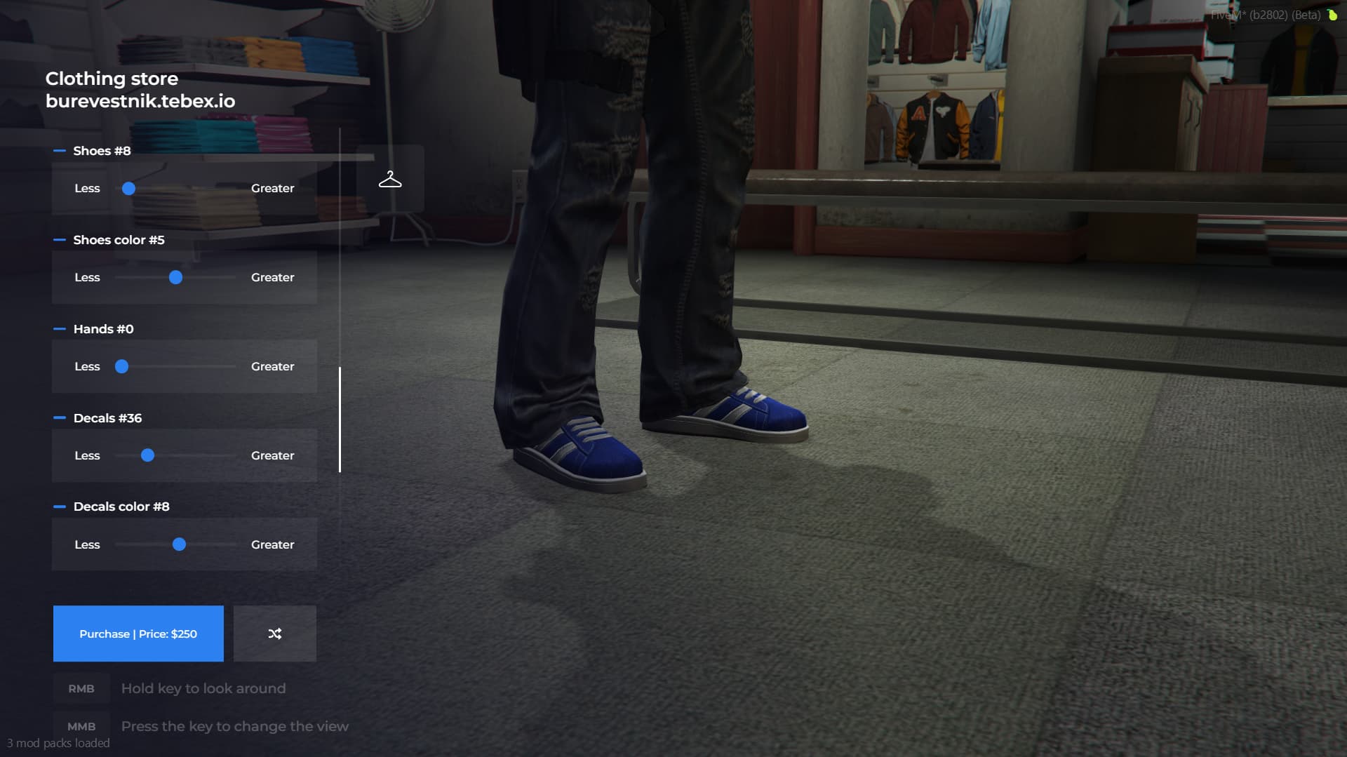 👔 [PAID][Standalone][ESX] Clothing shop system | UI | Burevestnik ...