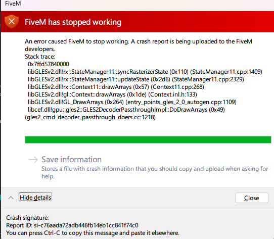 FiveM Keeps Crashing over said stacktrace, I dont know what to do. - FiveM Client Support - Cfx ...