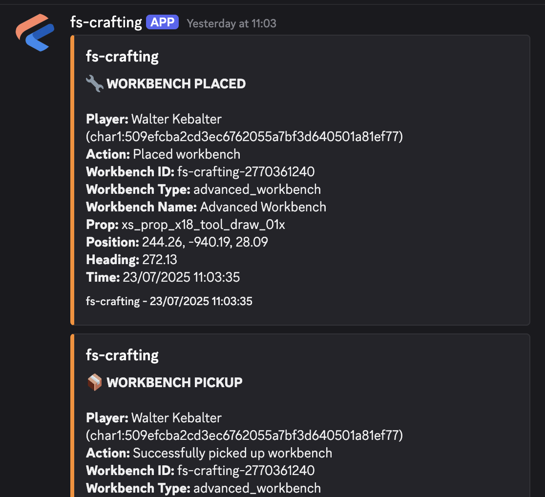 Crafting system - Intuitive UI, Experience based - FiveM Releases - Cfx ...