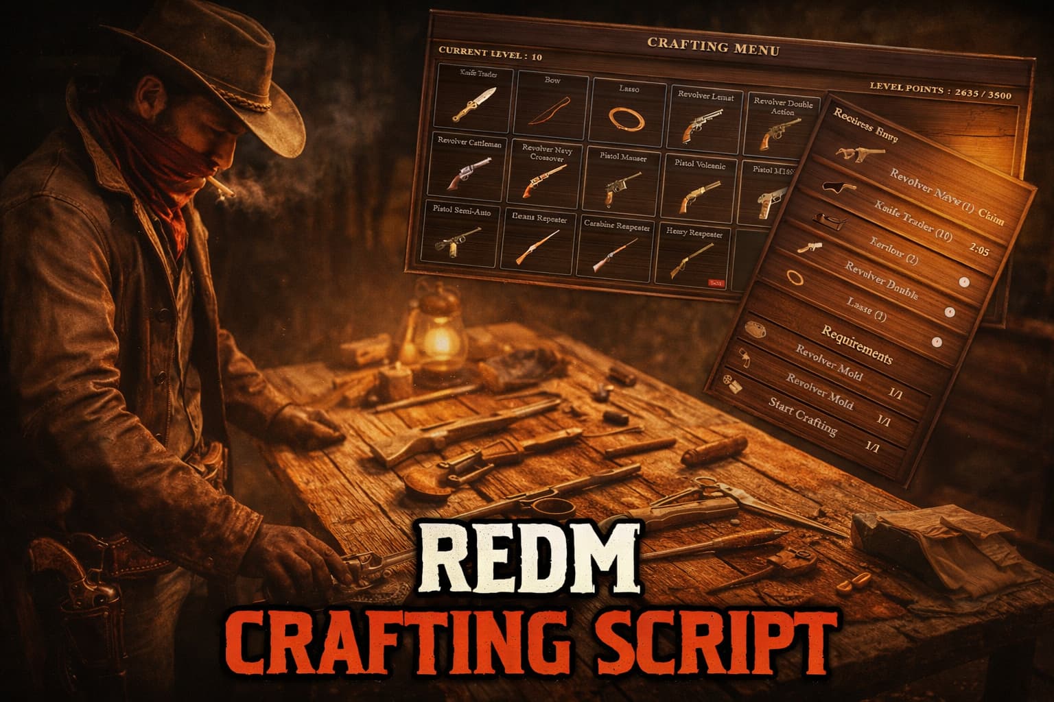 The Ultimate Crafting Menu [Vorp] - RedM Releases - Cfx.re Community