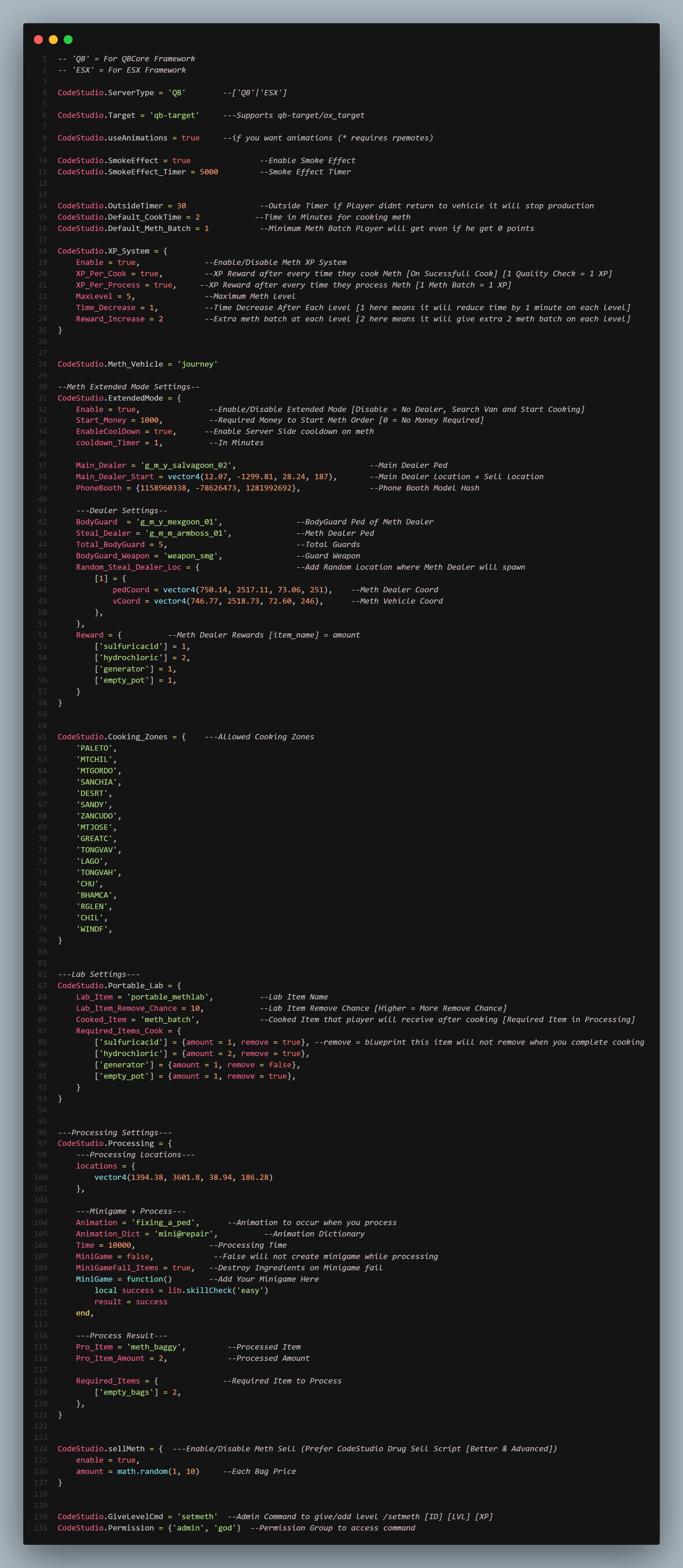 Portable Meth Cooking Lab | QB/ESX | CodeStudio | Breaking Bad - Releases - Cfx.re Community
