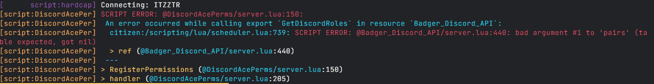 Discord_Badger_API Not Working - Resource Support - Cfx.re Community
