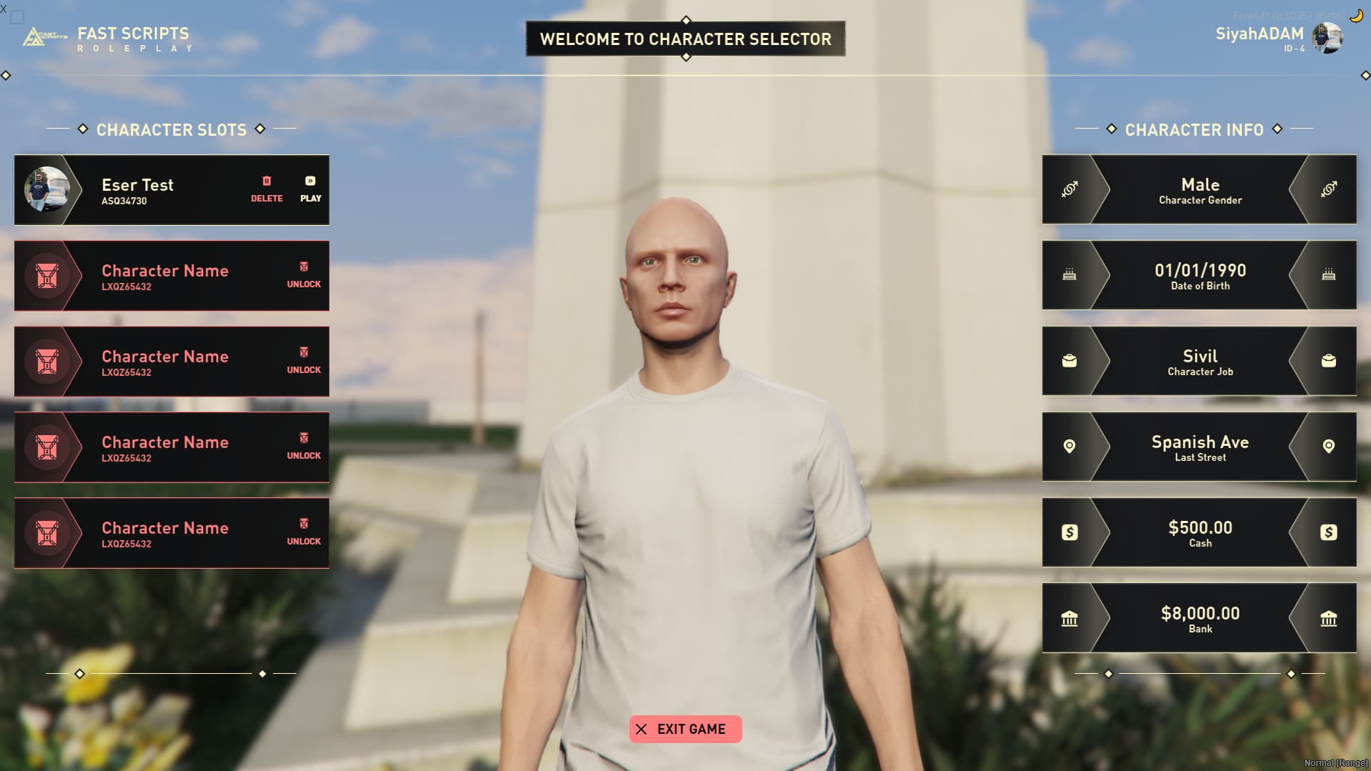 PAID - Fast Scripts | Multi Character System [QB-ESX] | VAG - Premium FiveM scripts, FiveM mods ...