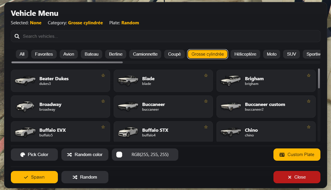 Advanced Vehicle Menu - FiveM Releases - Cfx.re Community