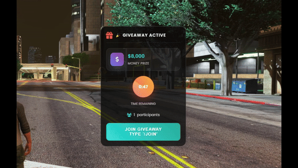Giveaway Creator In-Game [PAID] - FiveM Releases - Cfx.re Community