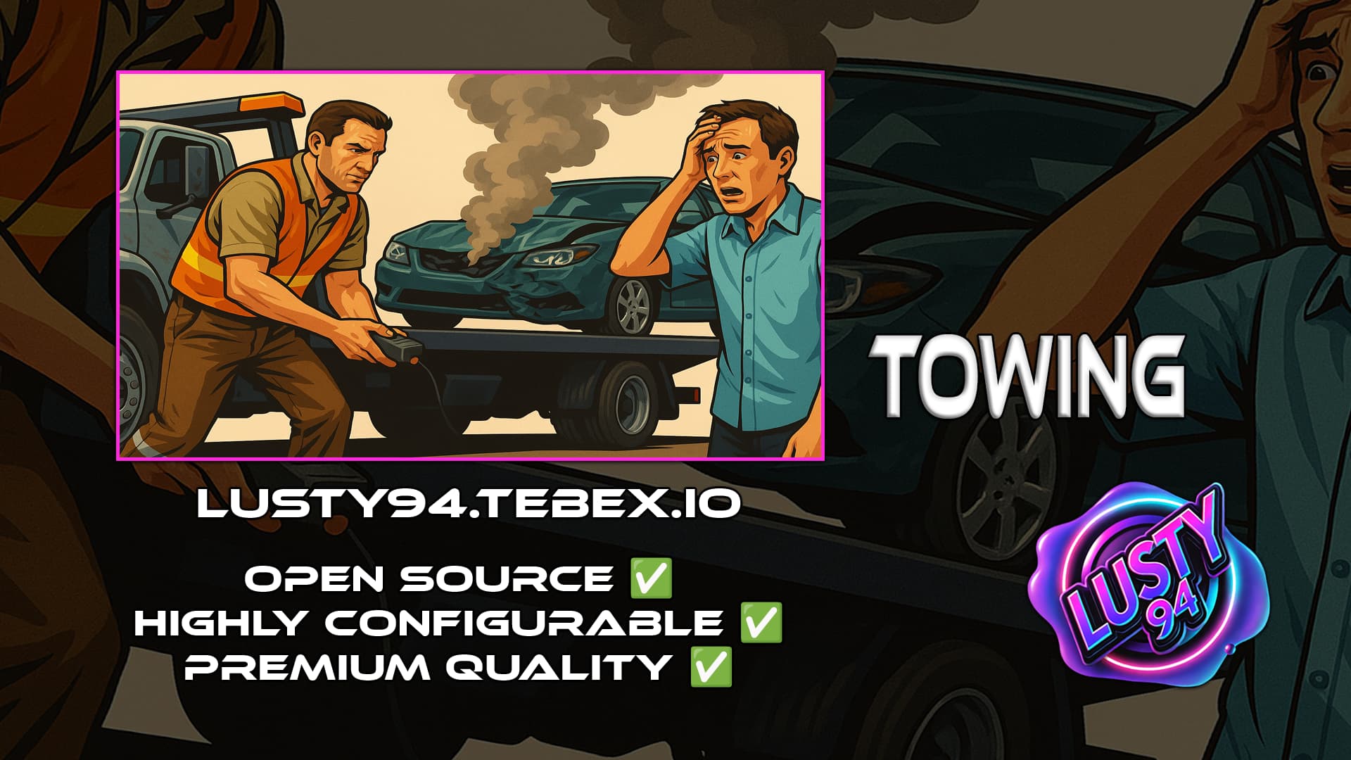 [QB] [PAID] Towing | Realistic & Immersive Towing System | NPC Missions | Player To Player Tow ...