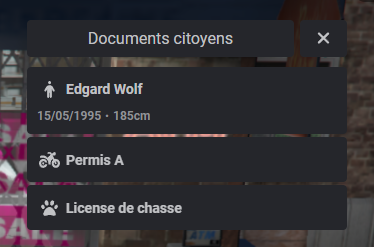 [PAID] [ESX] Identity documents script - FiveM Releases - Cfx.re Community