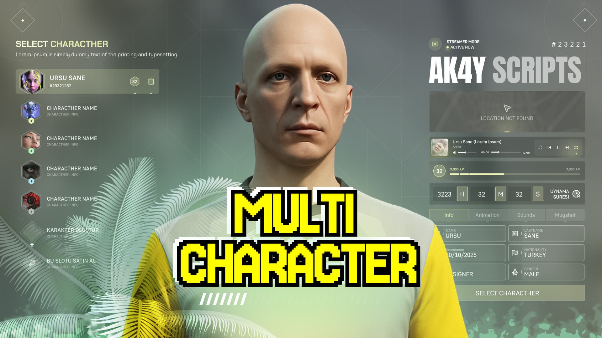 [QB/QBOX/ESX] AK4Y Multicharacter V3 | Tebex Slot System • Character ...