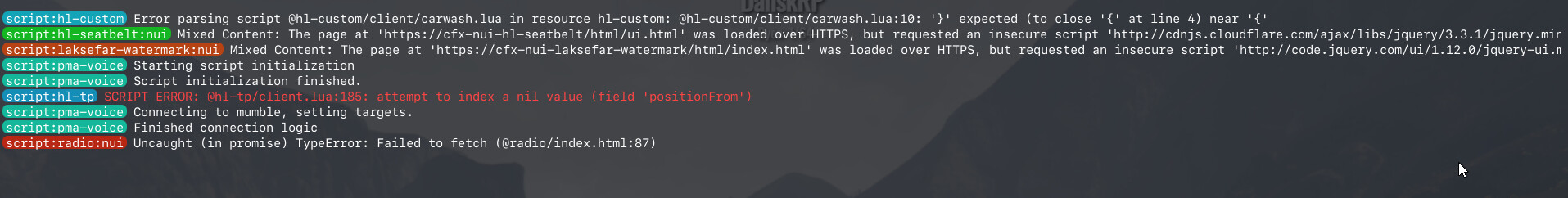 Awaiting scritps? Help - Discussion - Cfx.re Community