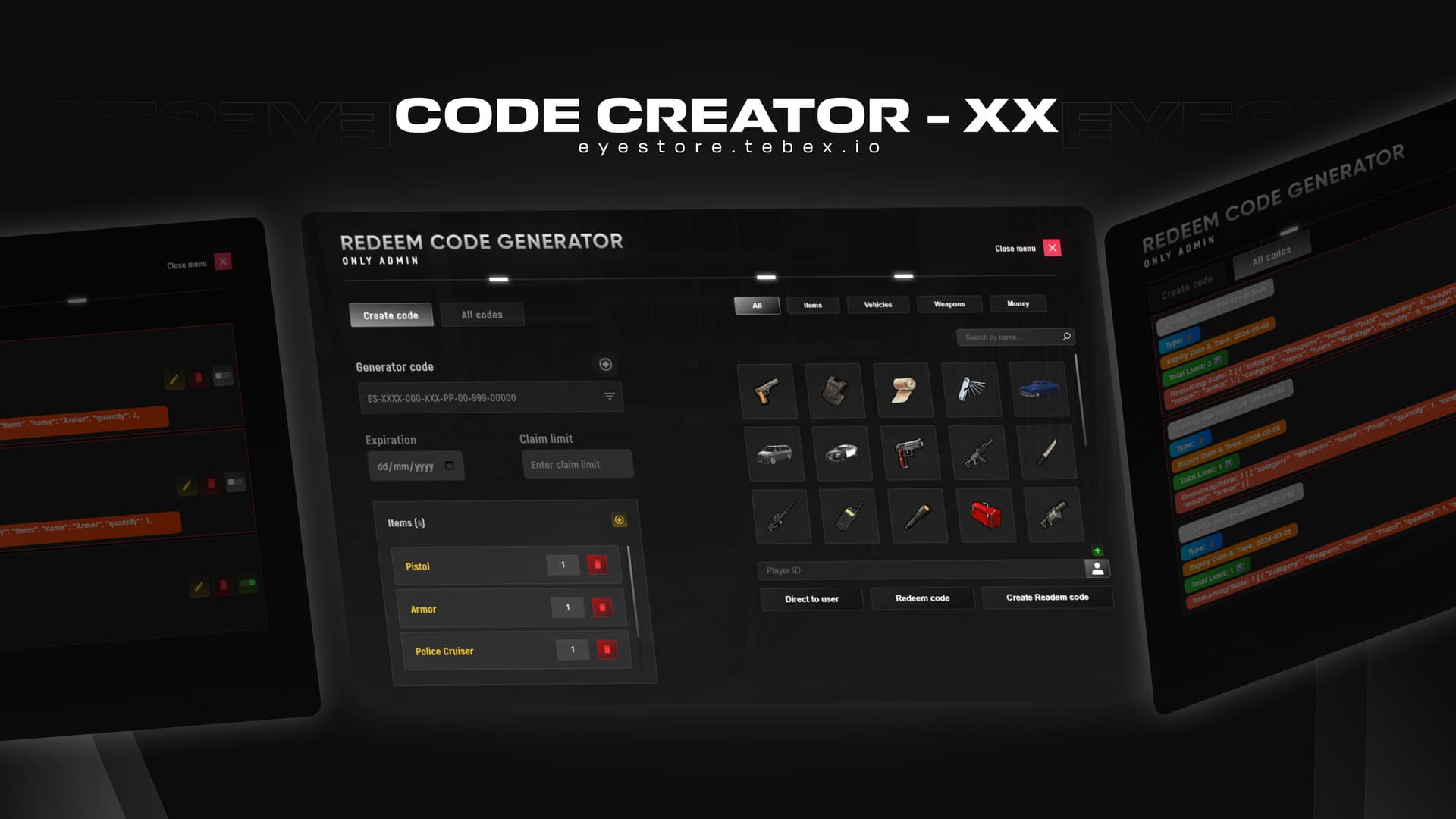 [PAID] [ESX] [QBCore] FiveM Redeem Code Generator - FiveM Releases ...